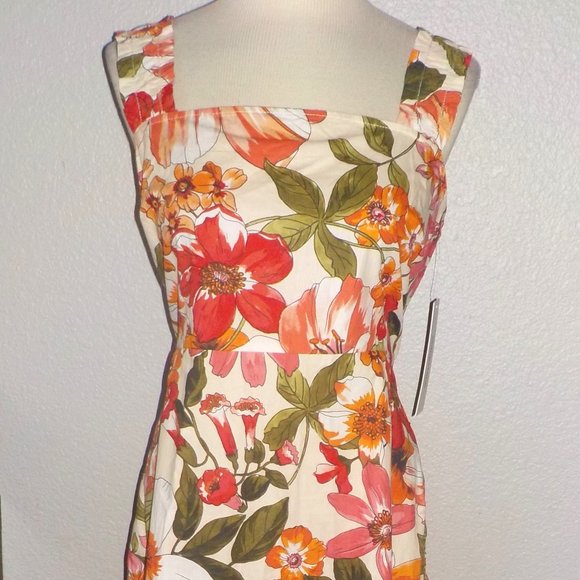 CHLOE + RENE | Dresses | Chloe Rene Ms Size Petite Large Ivory Floral ...